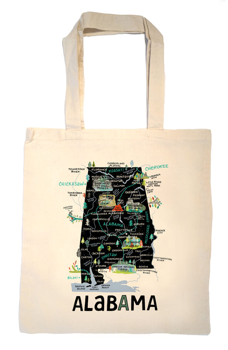 State of Alabama Tote Bag – Tammy Smith Design
