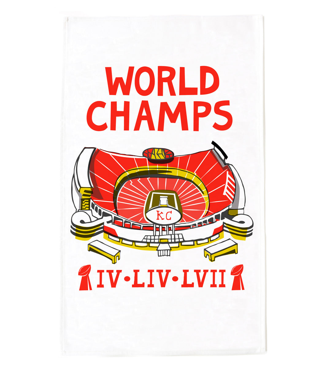 Kansas City Chiefs World Champs 2023 Tea Towel – Tammy Smith Design