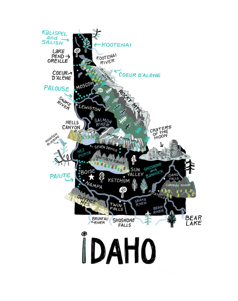 State of Idaho Wall Art – Tammy Smith Design