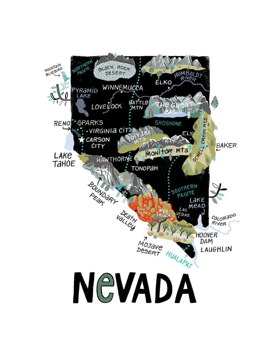 State of Nevada Wall Art – Tammy Smith Design