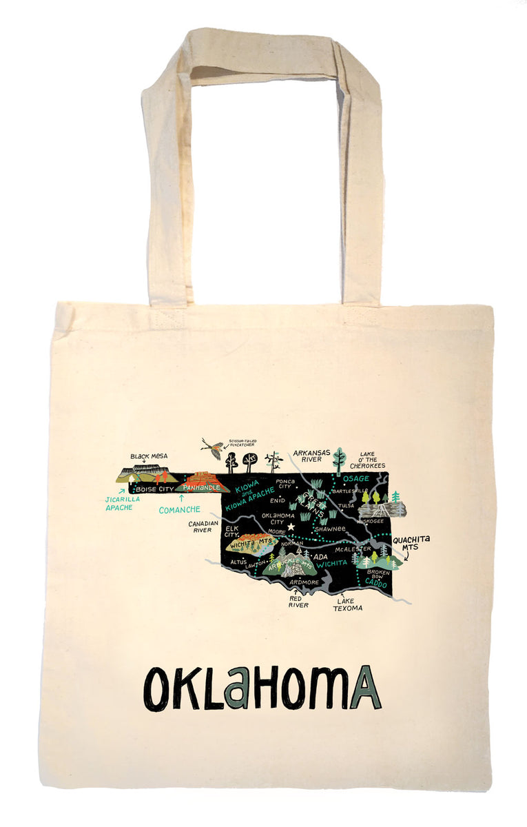 State of Oklahoma Tote Bag – Tammy Smith Design
